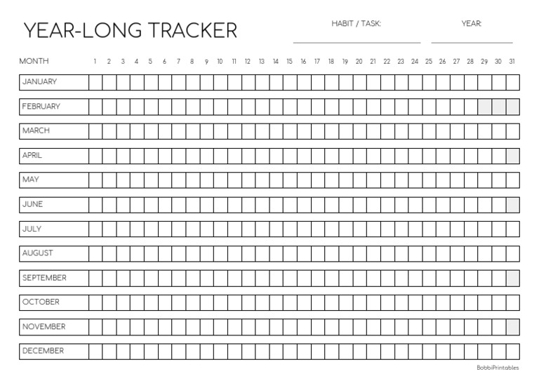 Year-Long Tracker | PDF