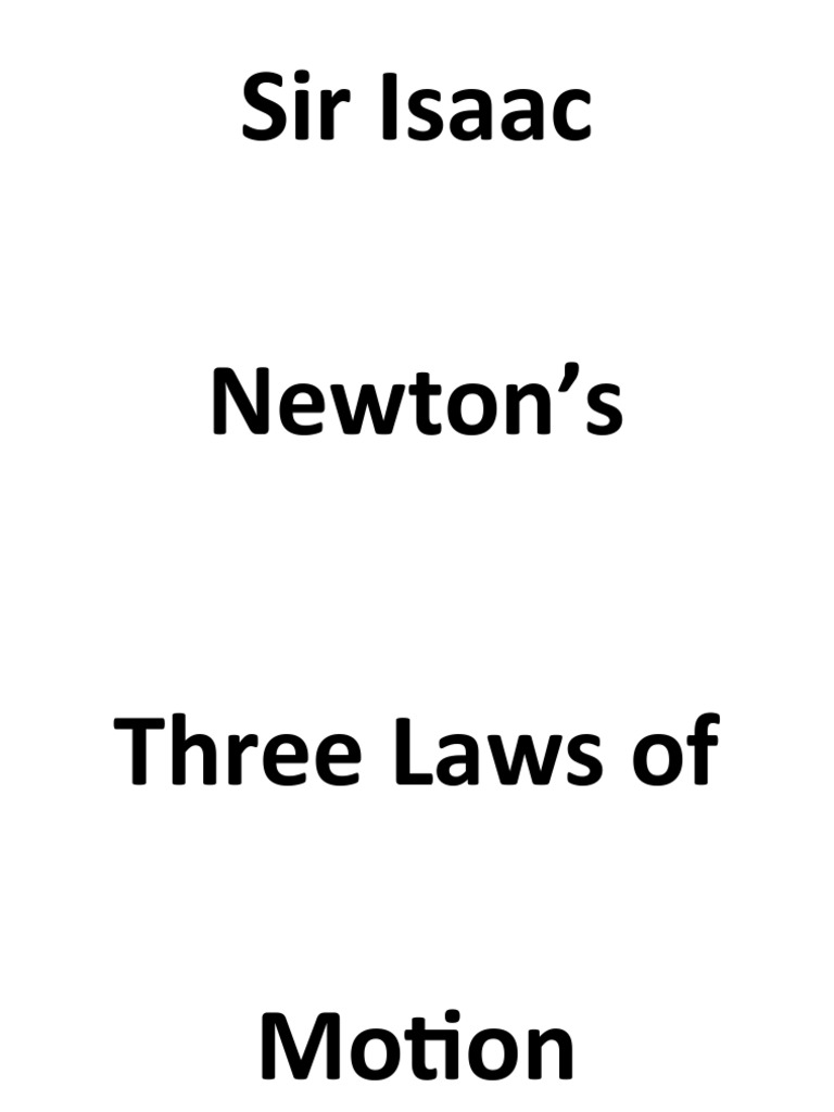 Newtons 3 Laws | PDF | Young Adult