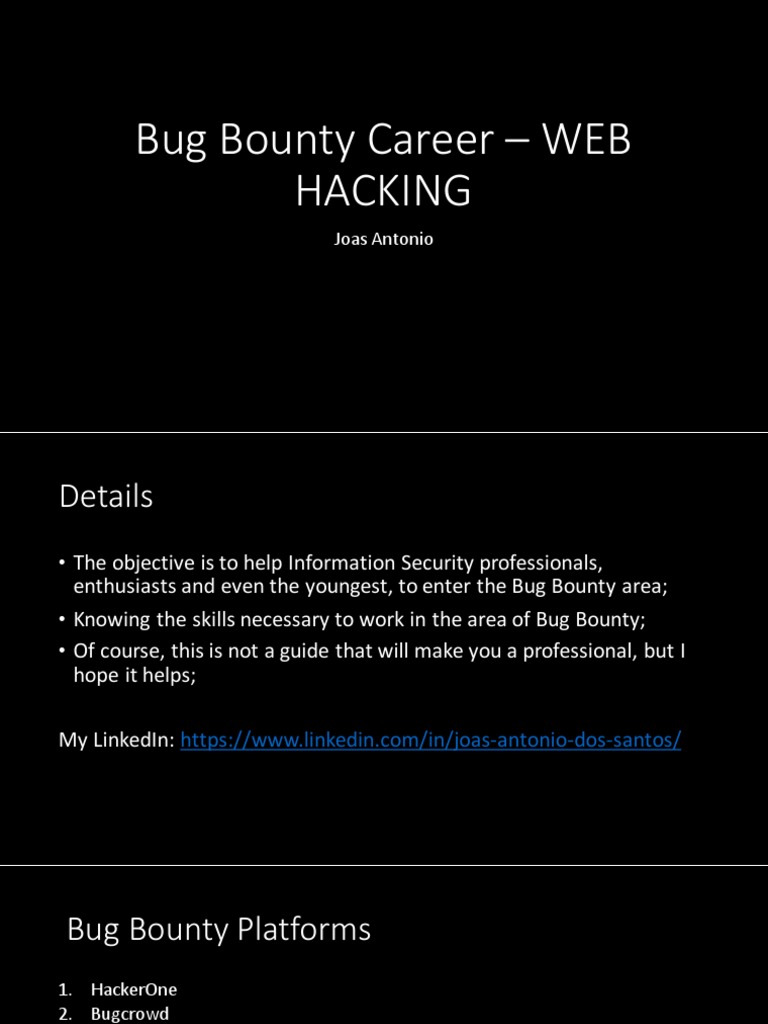 Bug Bounty Career | PDF | Internet & Web | World Wide Web