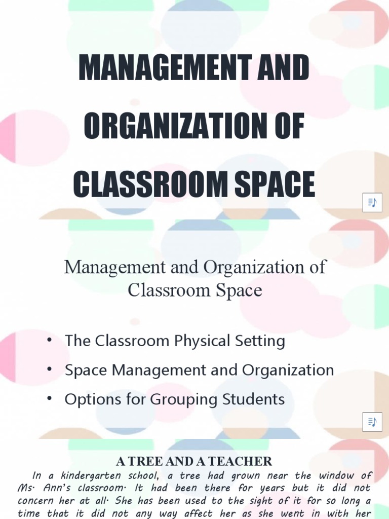 Effective Classroom Space Management | PDF | Classroom | Learning