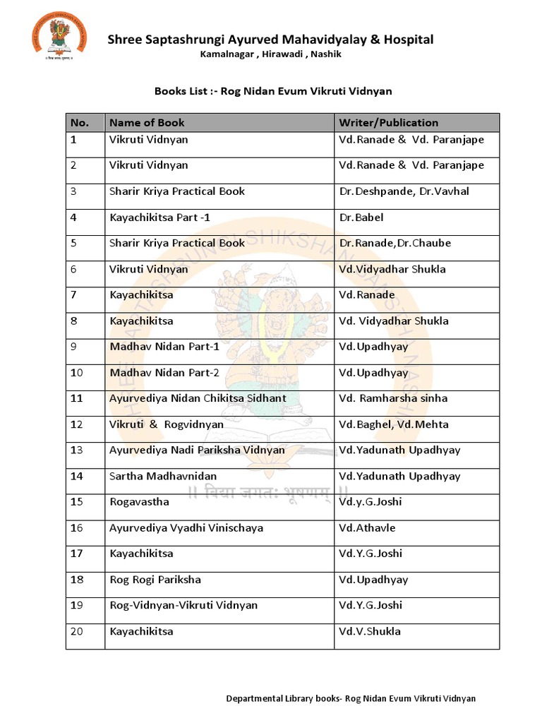 Books Rog Nidan | PDF | Pathology | Medical Specialties
