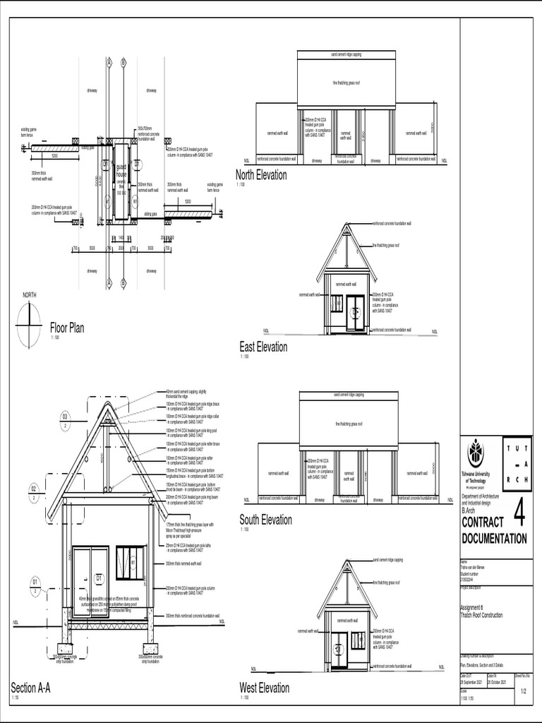 Thatched Roof Construction Details