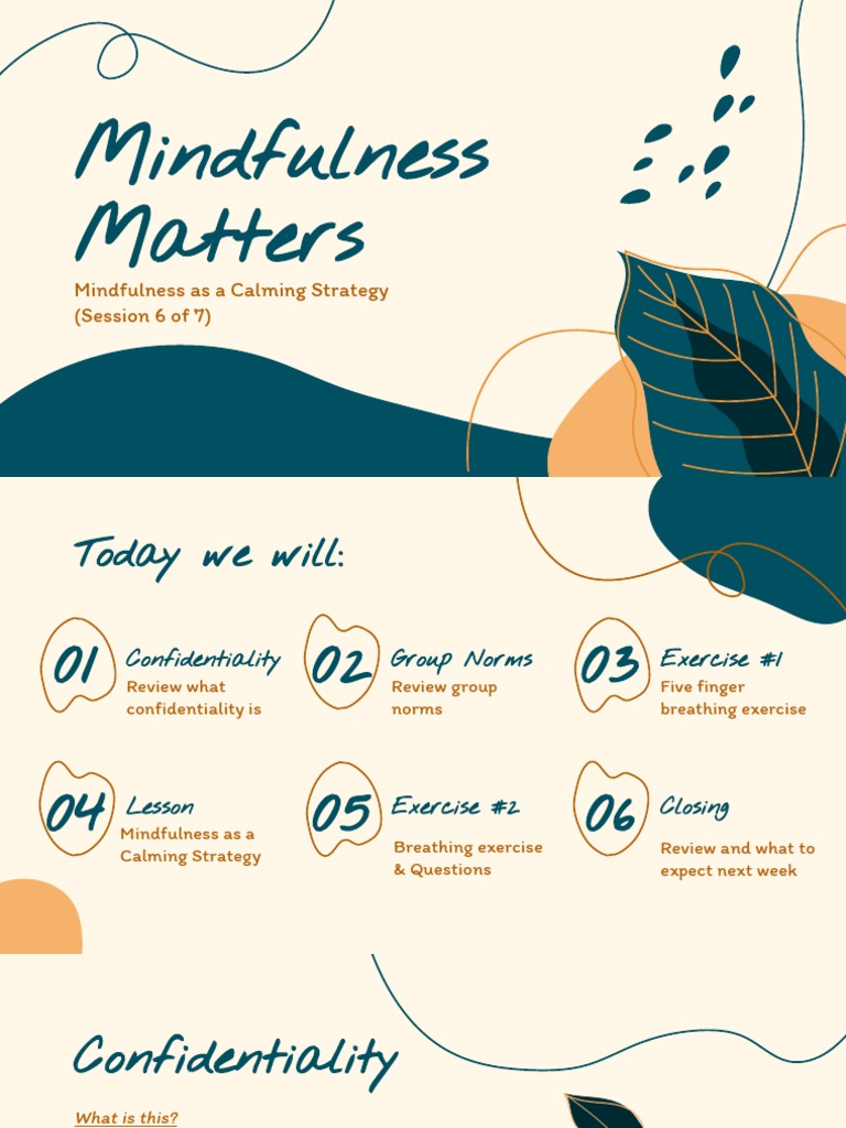 Mindfulness Group Lesson 6 | PDF | Mindfulness | Human Nature