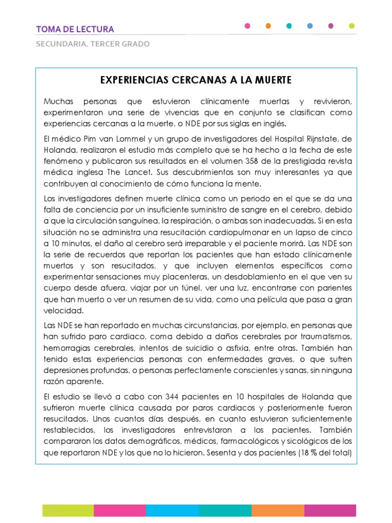 Lectura 3 - SISAT | PDF | Muerte | Paro cardíaco