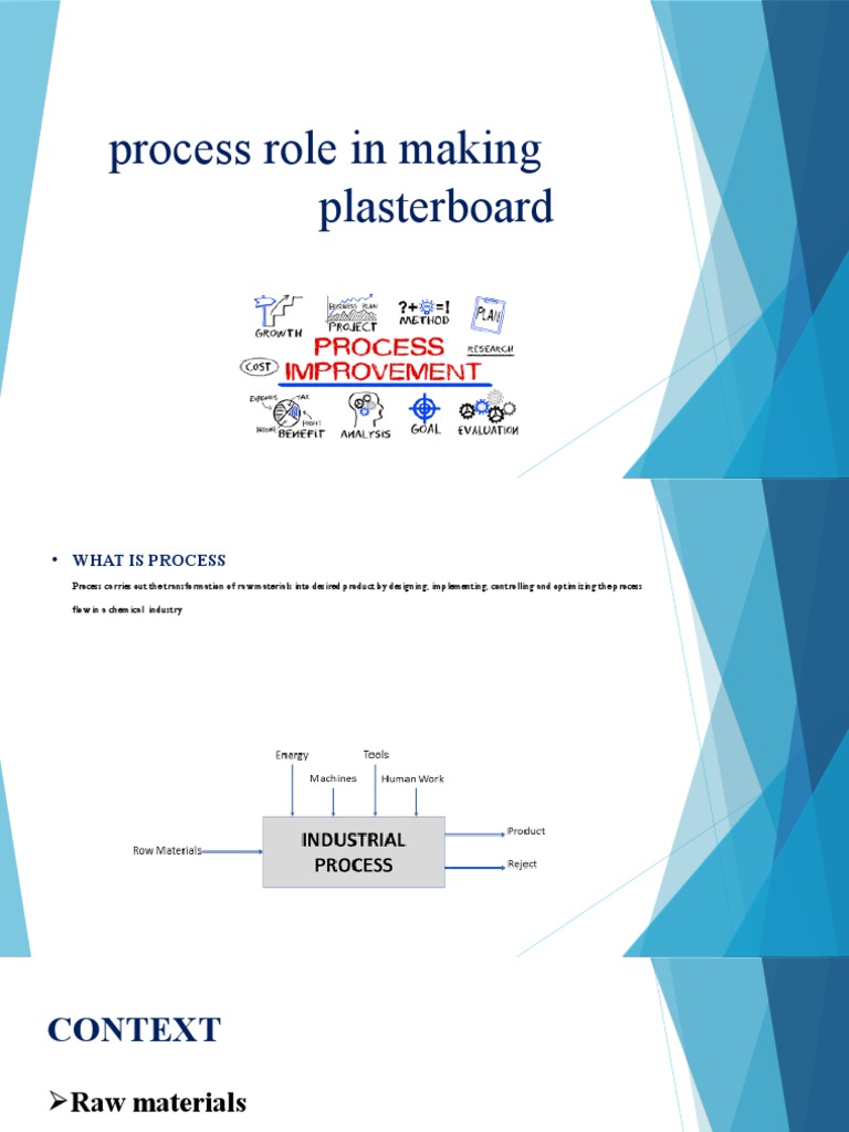 Process of Making Plasterboard | PDF | Humidity | Drywall