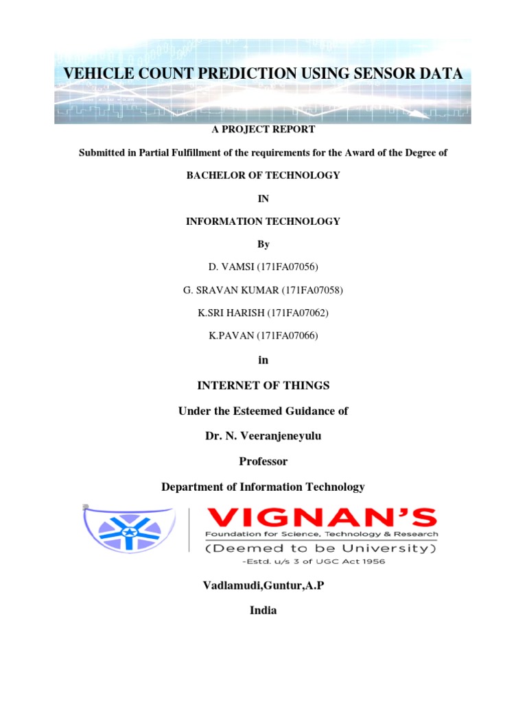 Vehicle Count Prediction | Download Free PDF | Dependent And ...