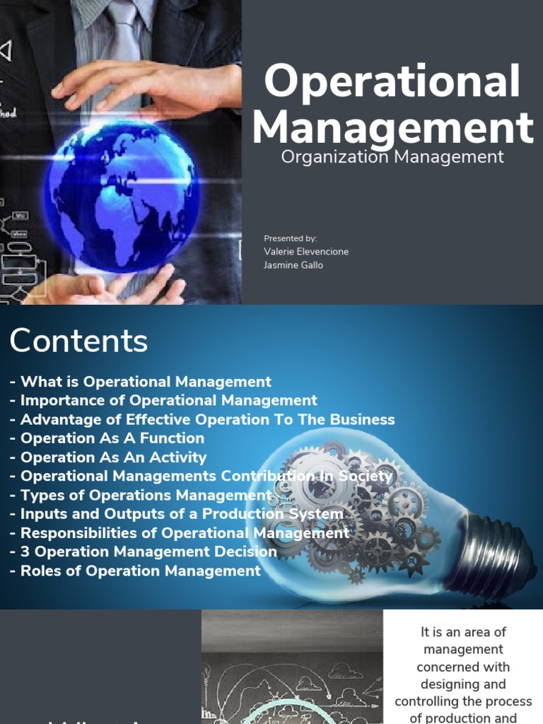 Operational Management | PDF | Innovation | Operations Management