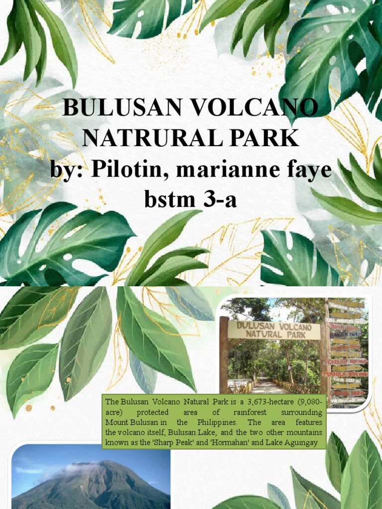 Bulusan Volcano Natural Park Overview | PDF