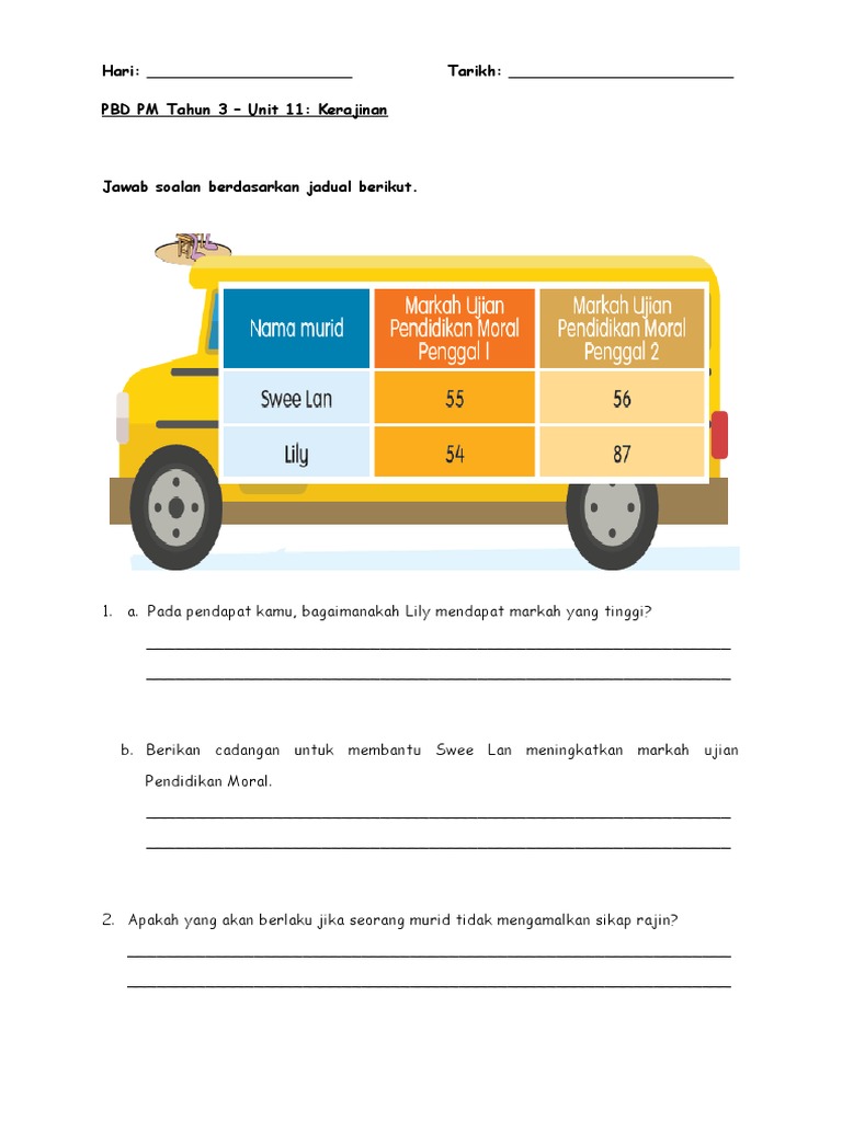 Lembaran Kerja Pendidikan Moral (16.11.2021) | PDF