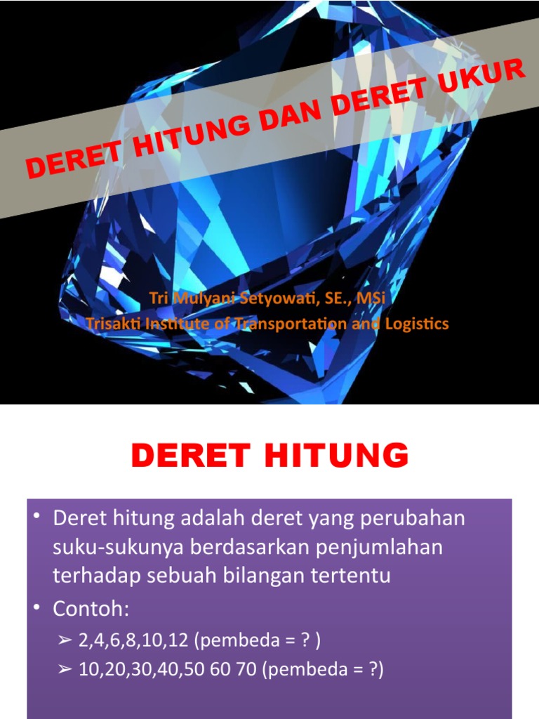 Part 7 - DERET HITUNG DAN DERET UKUR | PDF