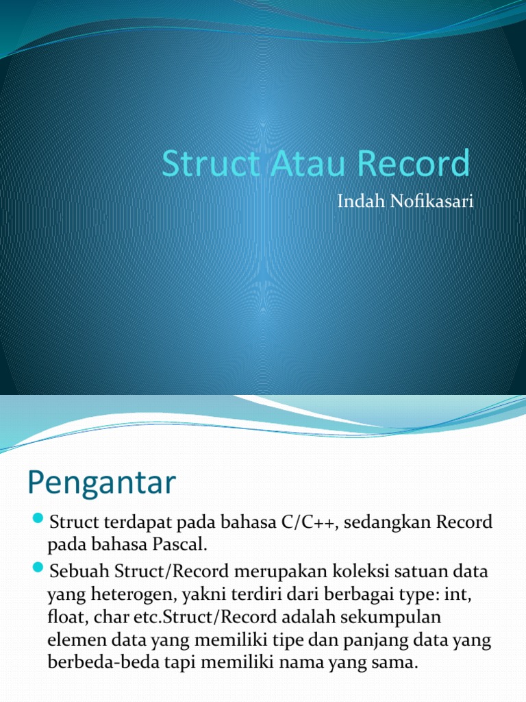 Struct Atau Record | PDF | Komputer