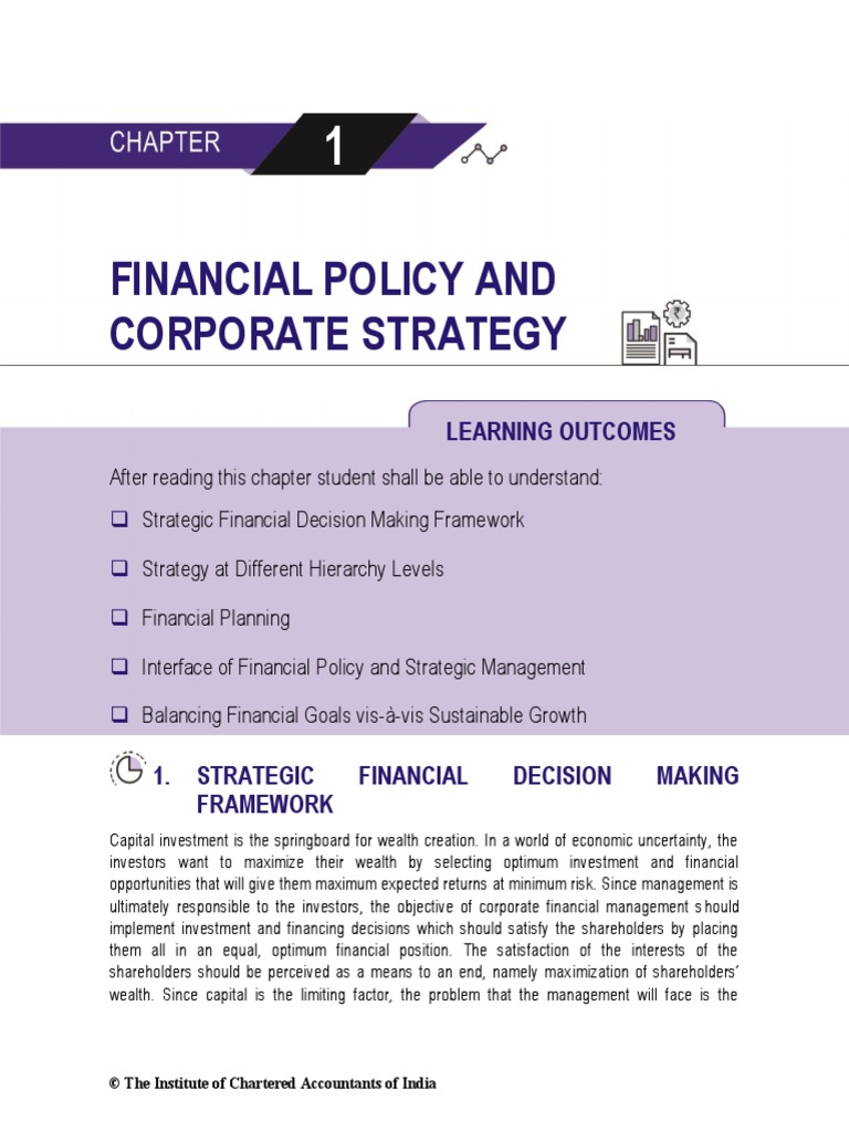 Financial Policy and Corporate Strategy | PDF | Strategic Management ...