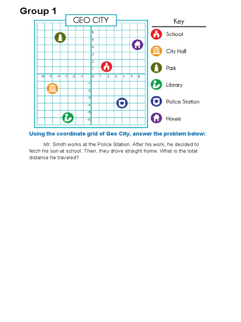 Using The Coordinate Grid of Geo City | PDF