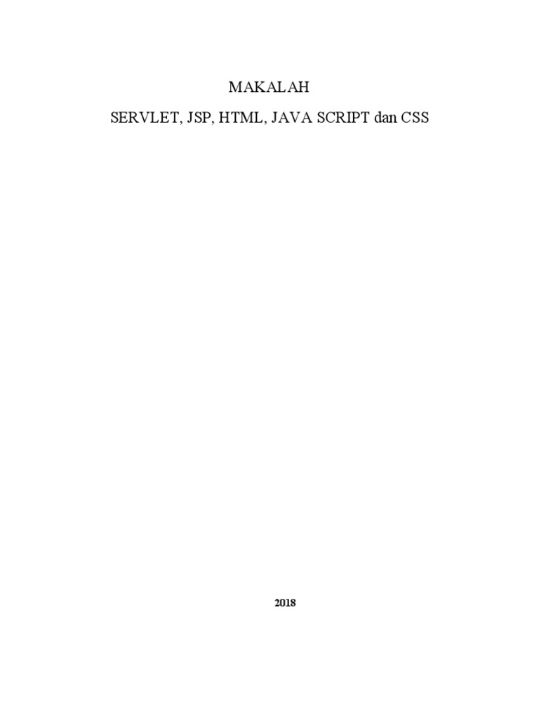 Panduan Java Web Programming | PDF
