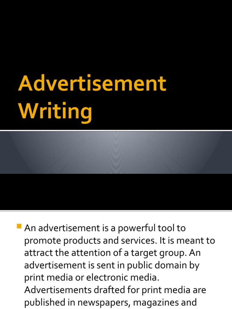 Advertisement Writing XII | PDF | Advertising | Marketing