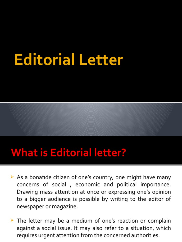 Writing Effective Editorial Letters | PDF | Slum | Literacy