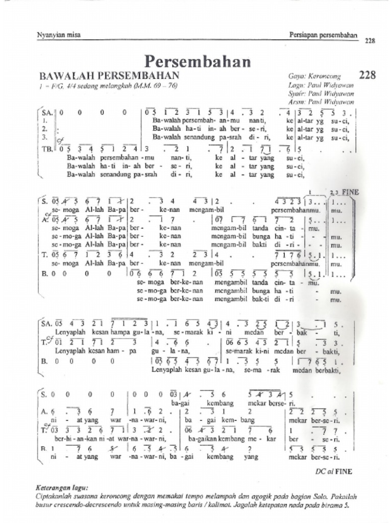 Bawalah Persembahan | PDF