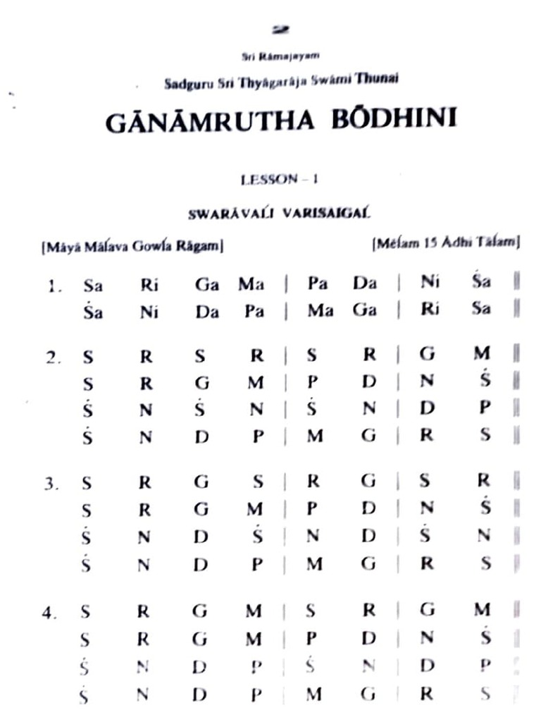 Swaravali Varisaigal | PDF