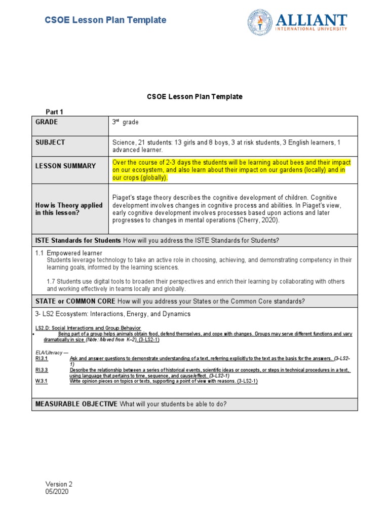 wk8 Revised Stem Lesson Plan | PDF | Learning | Educational Assessment
