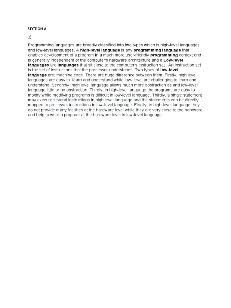 Programming - Test PDF | Download Free PDF | Computer Programming ...