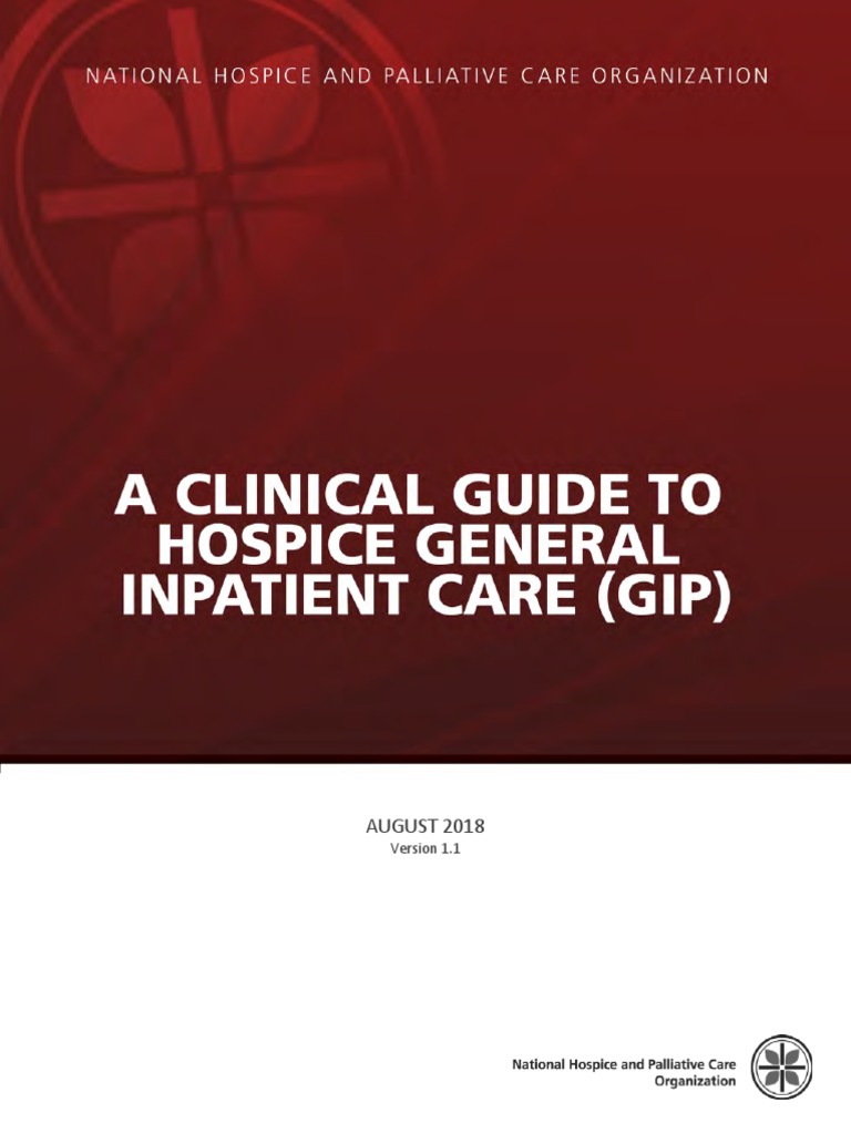 Clinical Guide GIP Version | PDF | Palliative Care | Medicare (United ...