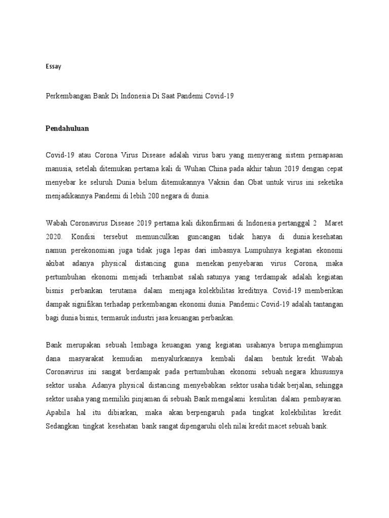 Pendahuluan: Essay | PDF