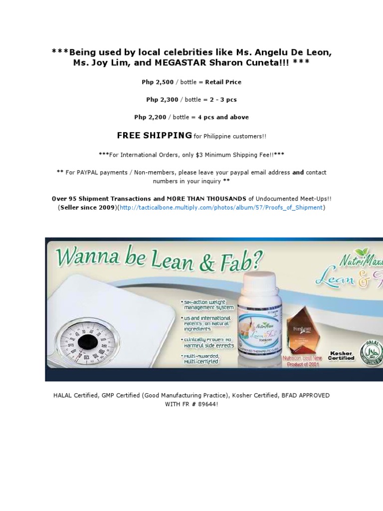 Lean and Fab | PDF | Nutrition | Diet & Nutrition