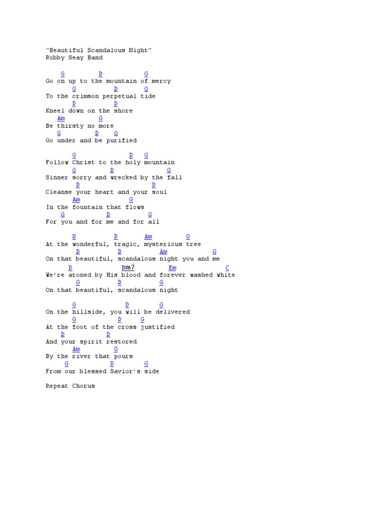 Beautiful Scandalous Night | PDF | Poetry