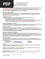 Informed Consent Form Tagalog Final | PDF