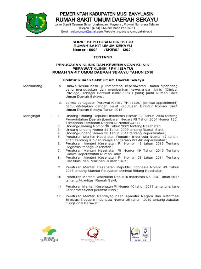 SPK Dan RKK PK I | PDF