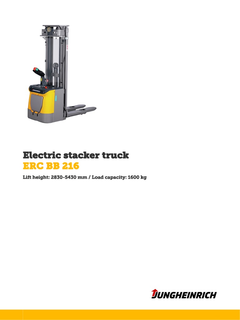 Electric Stacker Truck: Erc BB 216 | PDF | Axle | Motor Vehicle