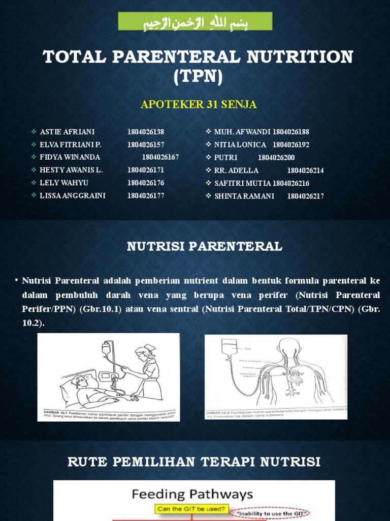 Total Parenteral Nutrition (TPN) . | PDF