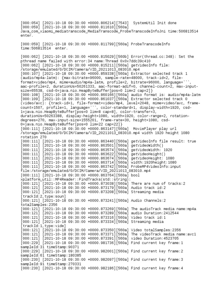 Trace | PDF | Codec | Data Compression