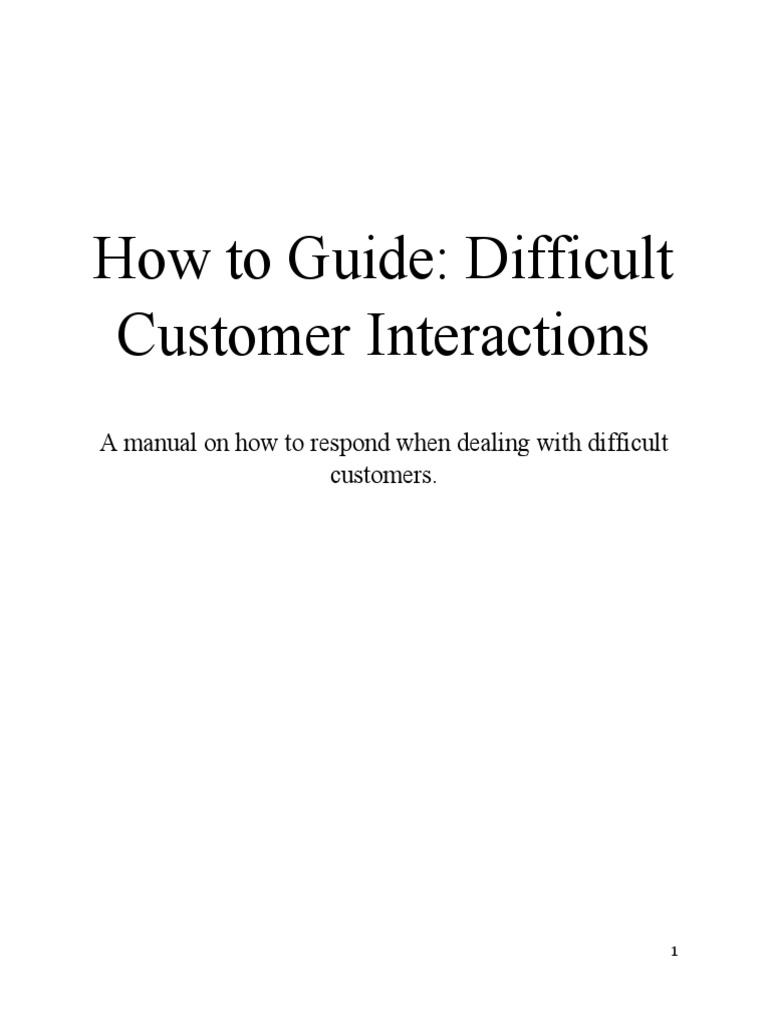How To Guide Customer Service | PDF | Customer