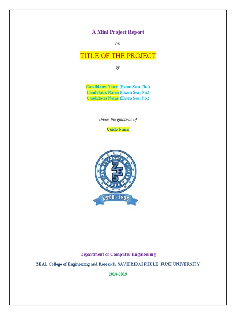 Title of The Project: A Mini Project Report | PDF | Wavelet