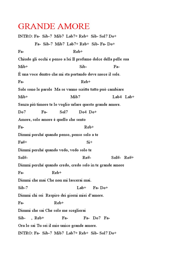 Grande Amore | PDF