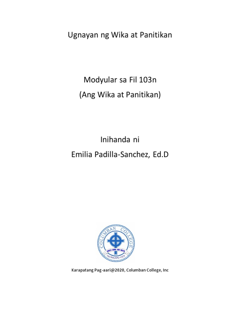 Ugnayan NG Wika at Panitikan-Modyul | PDF