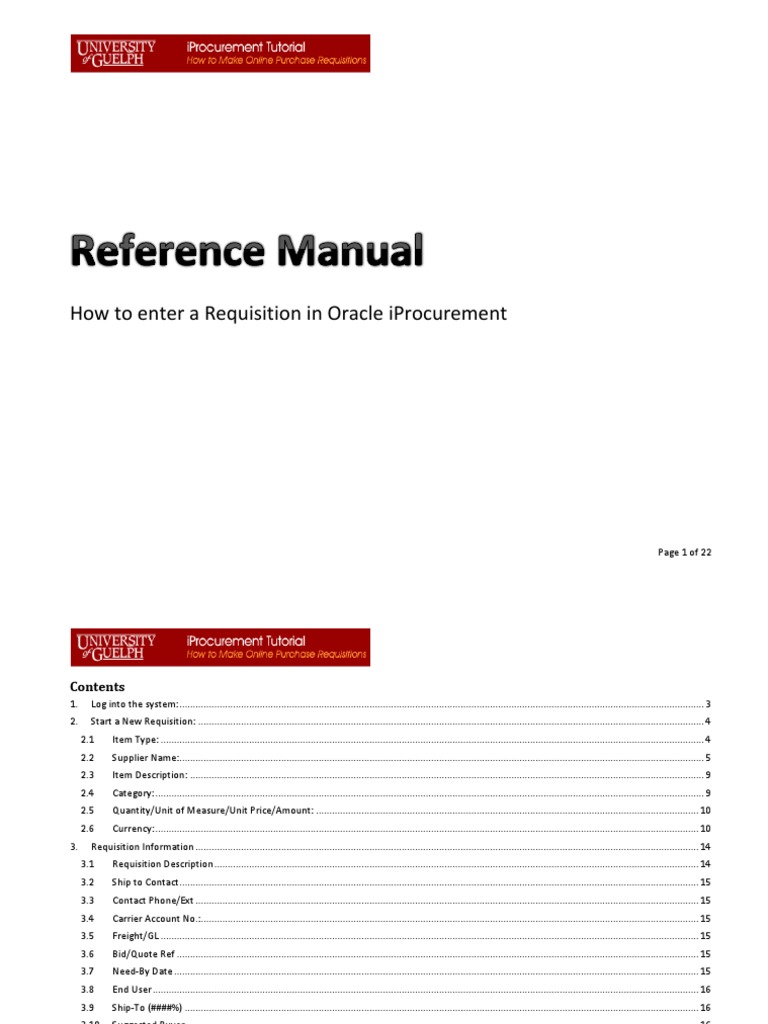 Oracle iProcurement Guide | PDF | Goods | Invoice