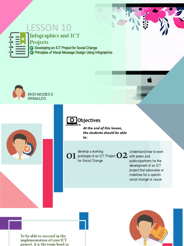 Lesson10 - ETech Infographics and ICT Projects | Download Free PDF | Infographics | Communication
