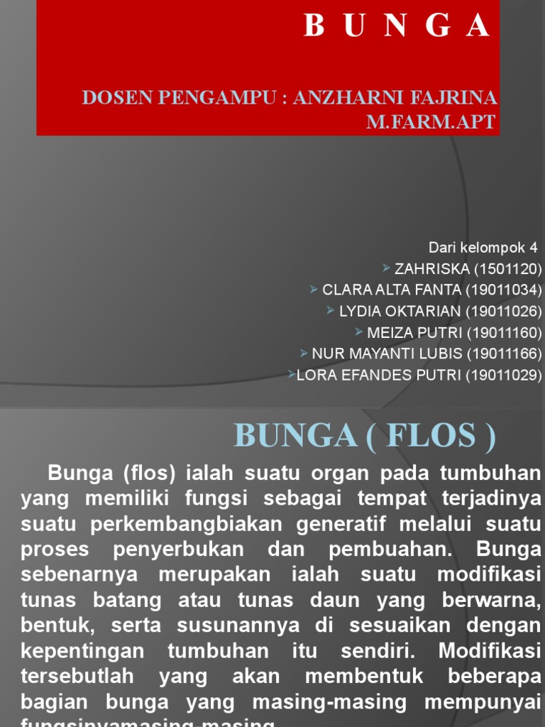 Bunga (Flos) | PDF