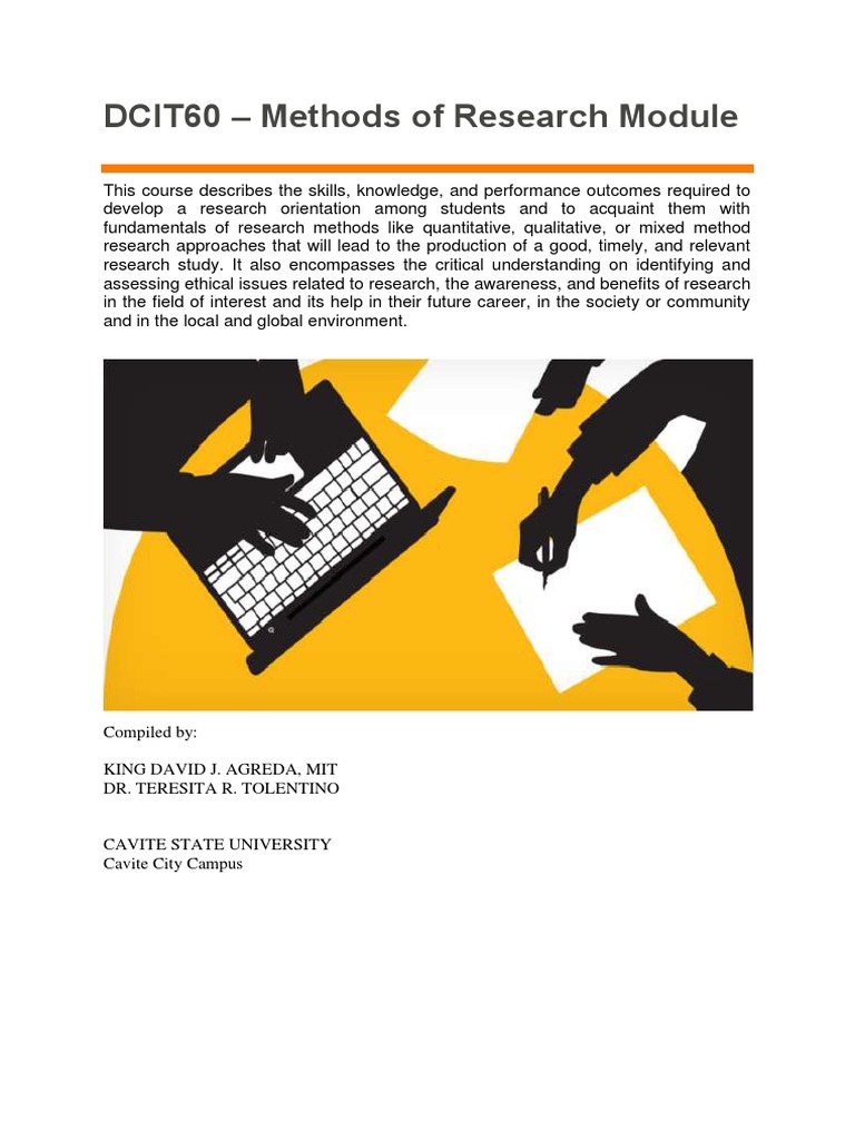 DCIT60 - Methods of Research Module | PDF | Inductive Reasoning | Reason