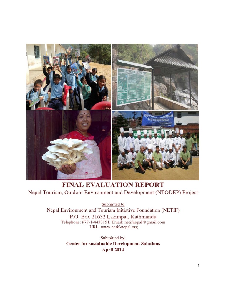 Final Evaluation Report: Nepal Tourism, Outdoor Environment and ...