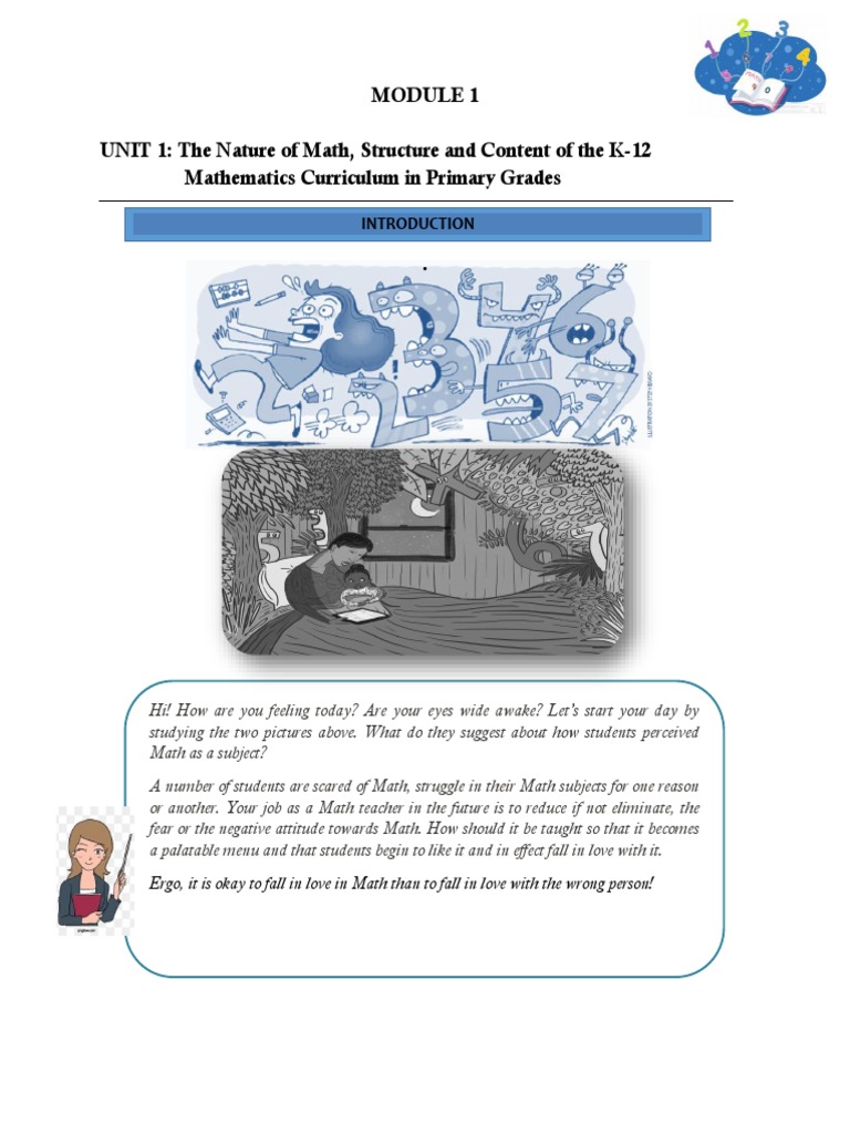 MODULE 1-Unit 1 - Math 301 Teaching Math in Primary Grades | PDF | Critical Thinking | Teaching ...