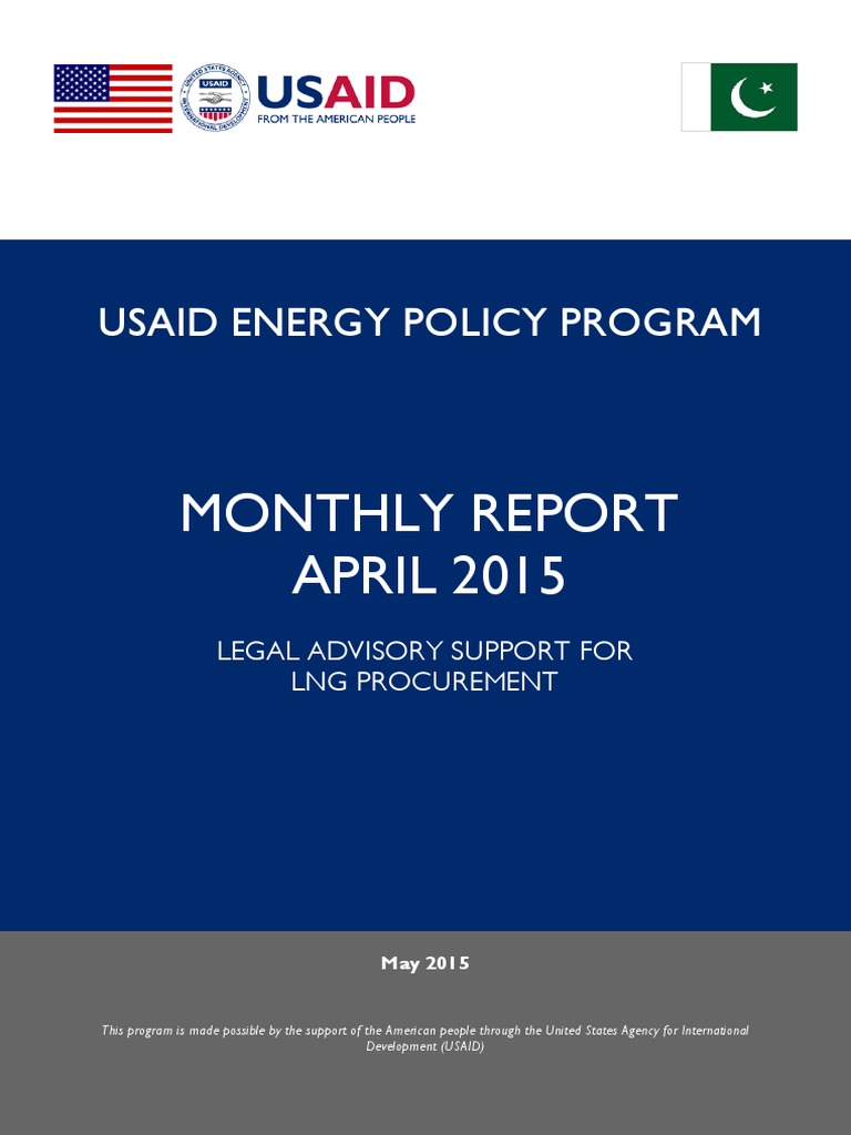 Usaid Monthly Report April-2015 | PDF | Lease