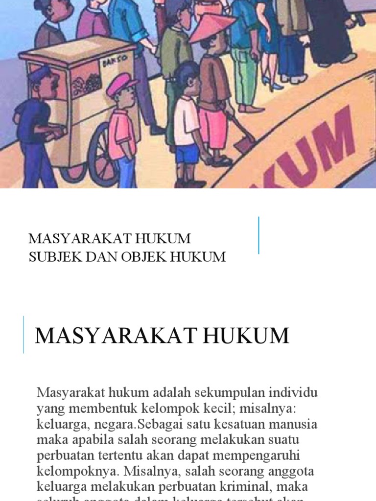 Definisi dan Jenis Objek Hukum | PDF