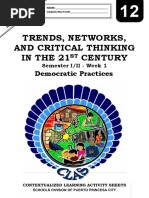 Trends Networks and Critical Thinking Module 1 | PDF | Social Science
