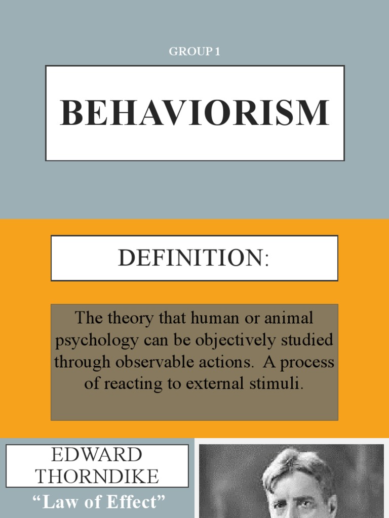 Behaviorism | PDF | Learning | Behaviorism