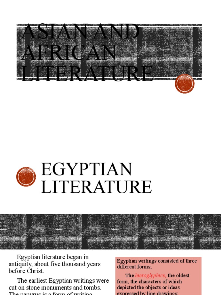 ASIAN AND AFRICAN Literature Visual Arts | PDF | Ancient Egypt ...