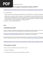 10 Principles of GAAP | PDF
