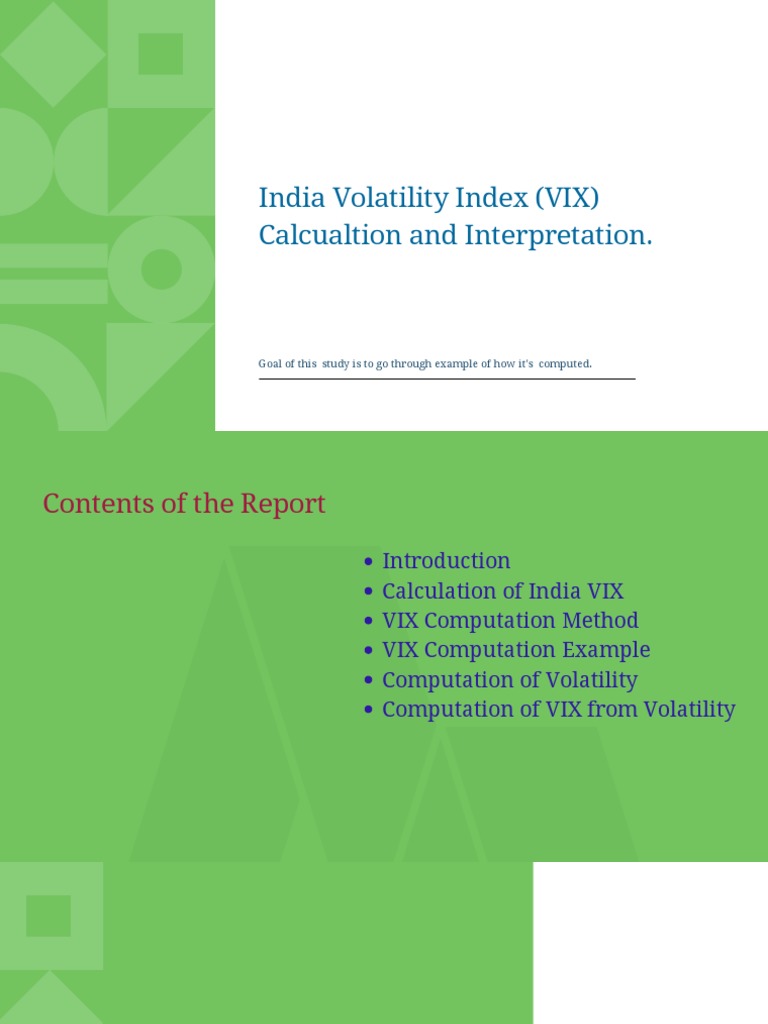 India Volatility Index (VIX) | PDF | Vix | Interpolation